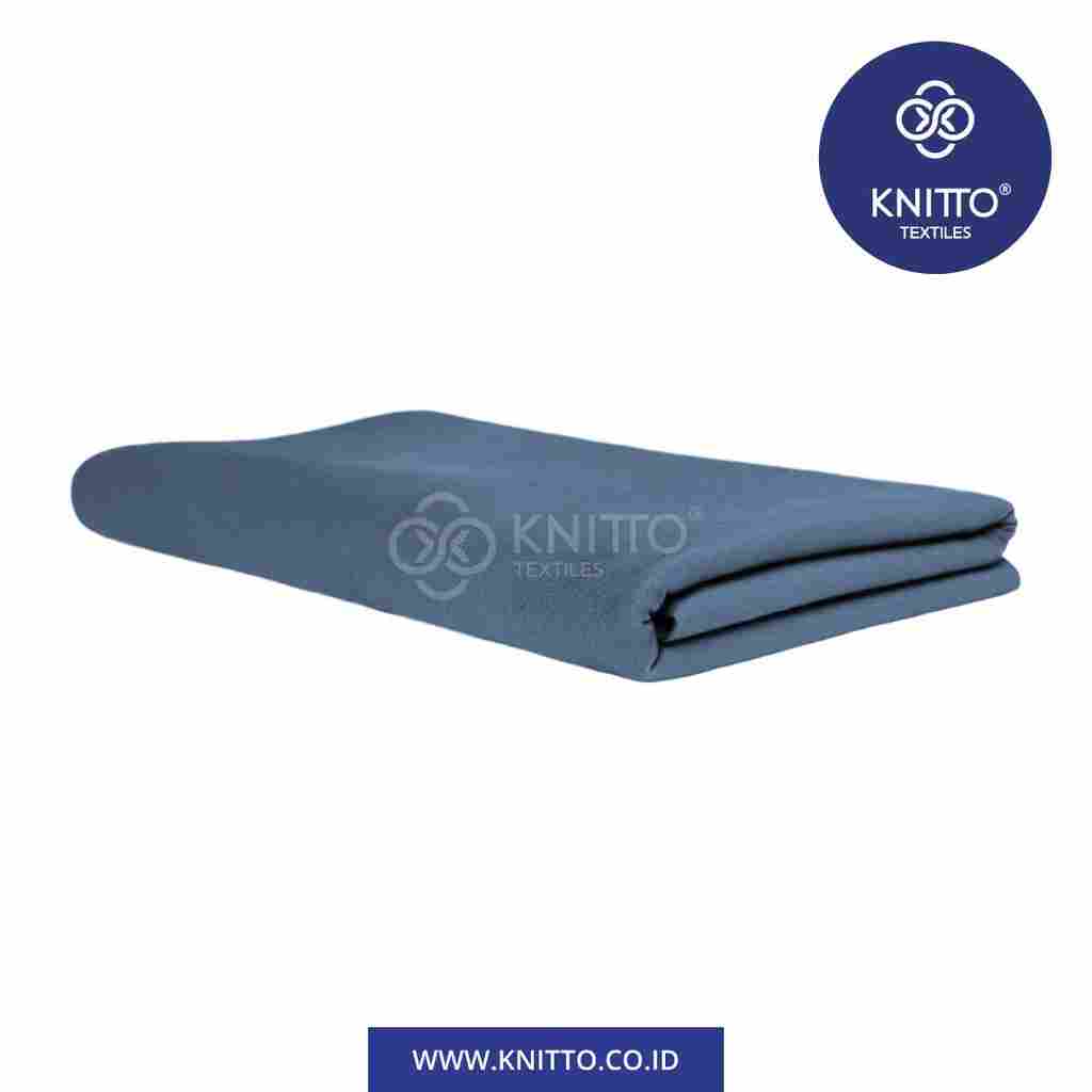 Bahan Cotton Bamboo 30 S Steel Blue | Toko Bahan Kaos Knitto